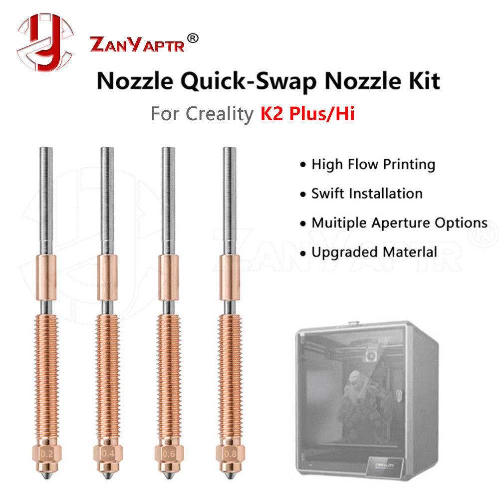 For Creality K2 Plus/Hi 3D Printer Accessories Quick-Swap Nozzle Kit ...