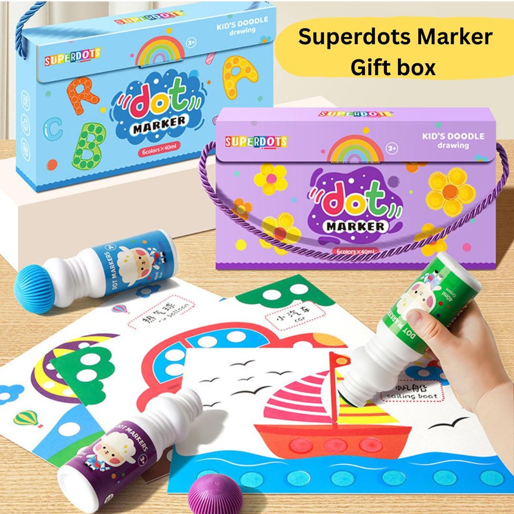 Superdots Dot Marker Dab-A-Dot Box Toddlers Children Montessori ...