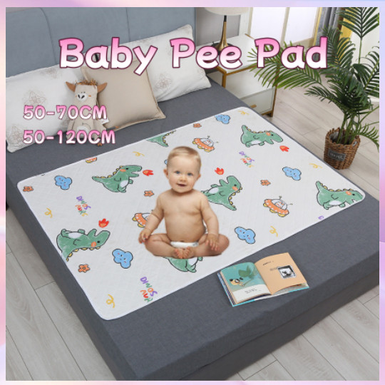 Baby Waterproof Mat Washable Reusable Cartoon Bed Protector Adult ...