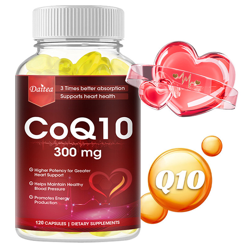 CoQ10 300 mg Softgels - Antioxidant, Heart Health & Energy Production ...