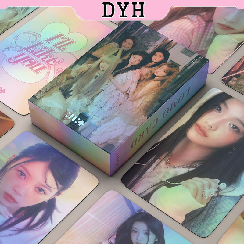 55pcs/box ILLIT Laser Card Photocards I'LL LIKE YOU Holographic LOMO ...