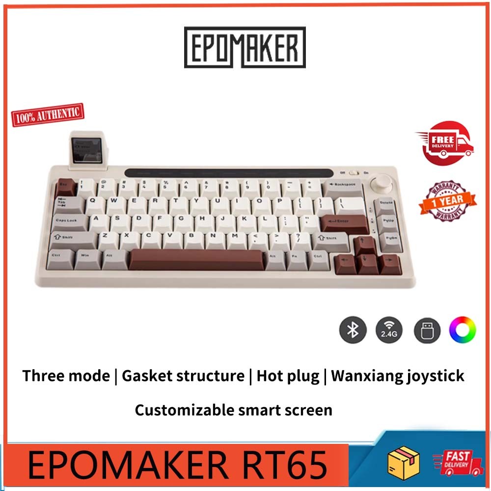 EPOMAKER RT65 three mode customized mechanical keyboard, gateway ...