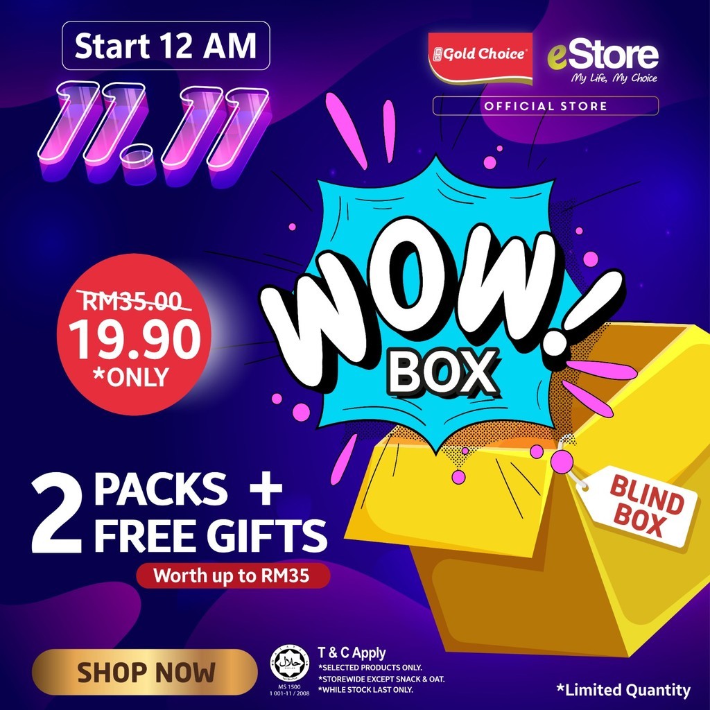 GOLD CHOICE WOW BOX | BLIND BOX | Shopee Singapore