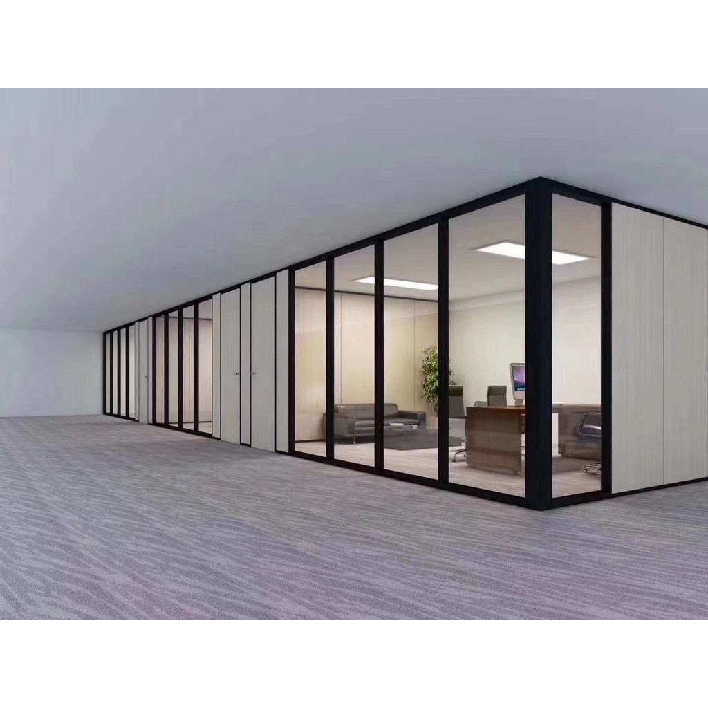Wuhan Office Glass Partition High Partition Wall Screen High ...
