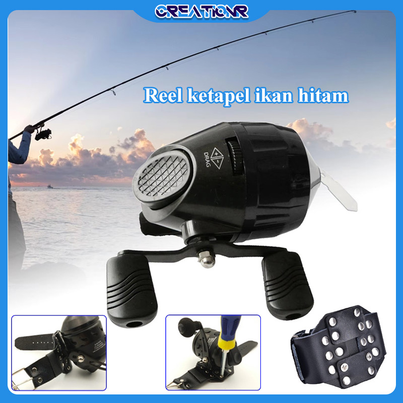 Black Fish Slingshot Reel/Fish Slingshot Reel/Ready to Use Fish ...