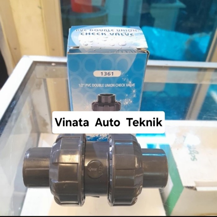Double Union Ball Check Valve PVC 1" Inch JIS 10K Socket DN 25 ...