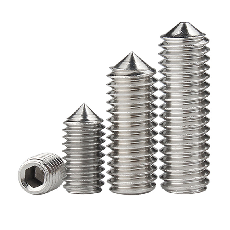 Stainless Steel Set Screws with Cone Point M3 M4 M5 M6 M8 M10 ...