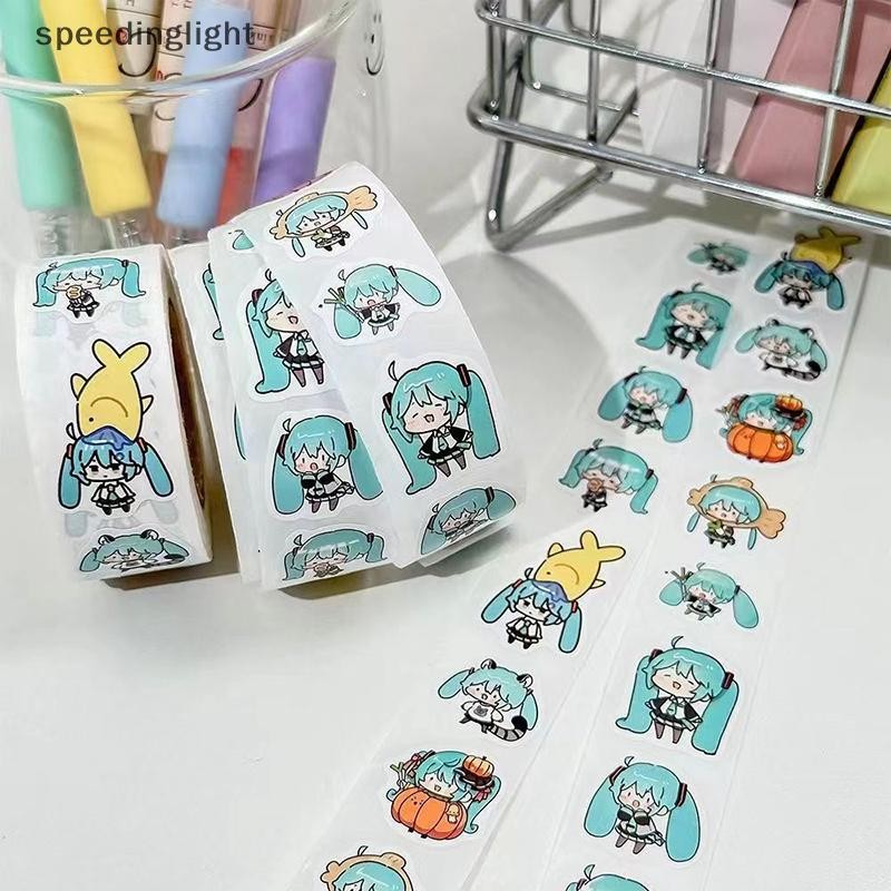 speedinglight 500pcs/Roll Cute Sealing Stickers Aesthetic Cartoon ...