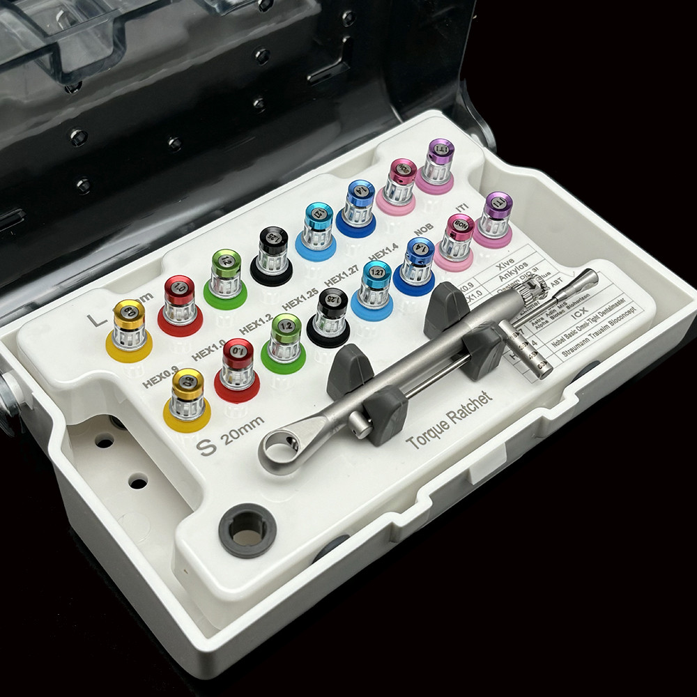 Dental Implant Screwdriver Universal Hand Driver with Autoclavable Box ...