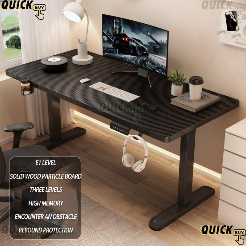 Computer Table Height Electric Adjustable 80cm Standing Desk Office ...