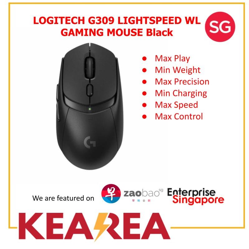 Logitech G309 Lightspeed Bluetooth Wireless Gaming Mouse Black (2 years ...