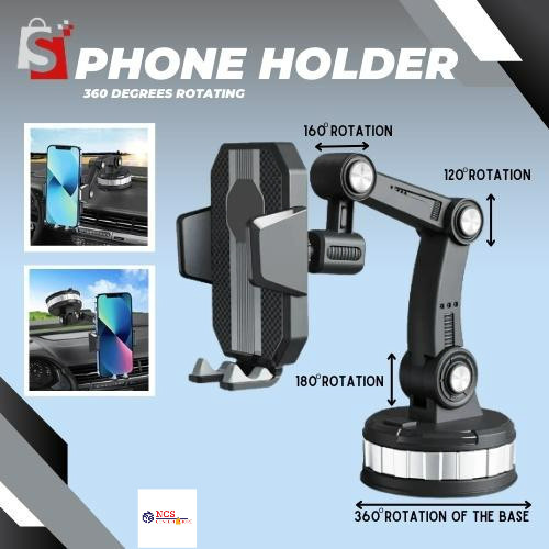ES891 Universal Large Truck Extended Suction Cup Type Car Holder Fixed ...