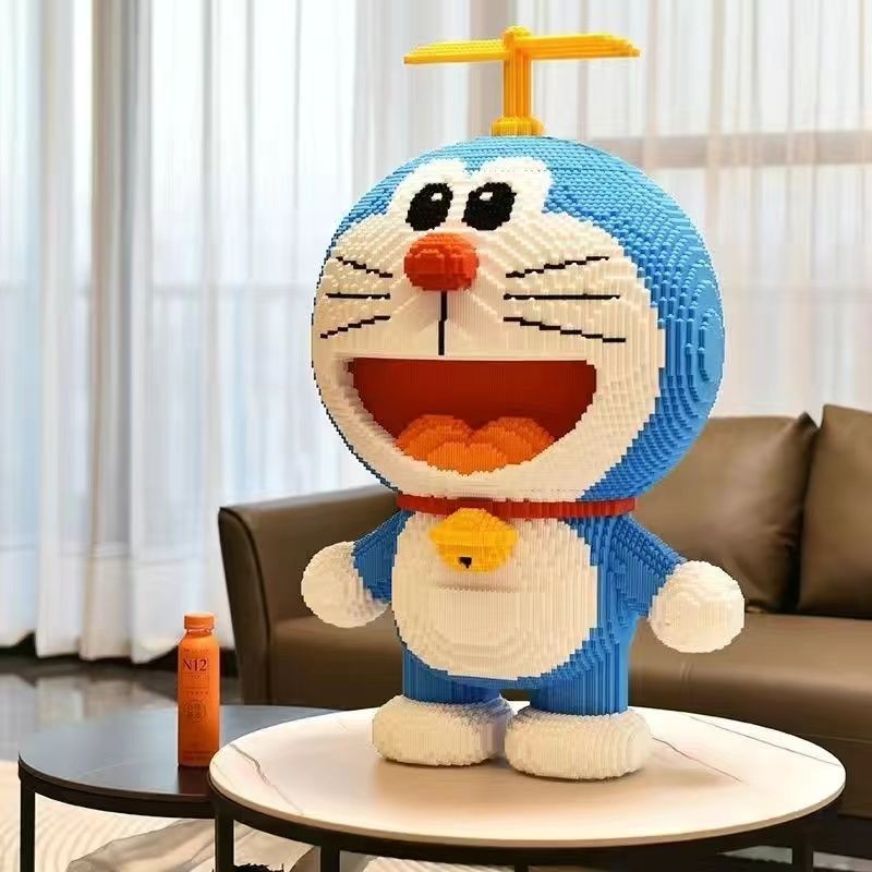 Real Original Huge Doraemon Compatible Lego Building Blocks Children's ...