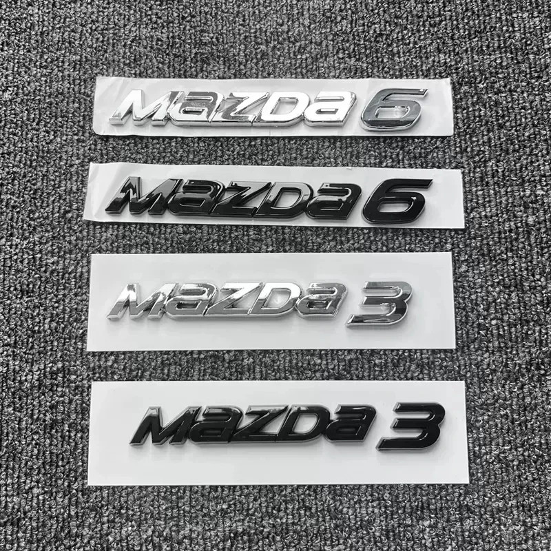 Car Rear Trunk Letters Alphabet Labeling Badge Emblem Logo Sticker For ...