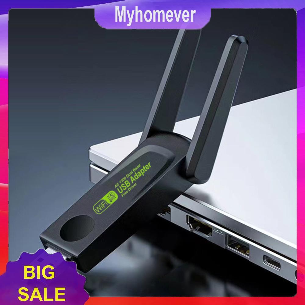 1300Mbps WiFi Network Card External Antenna 2.4GHz 5GHz Dual Band for ...