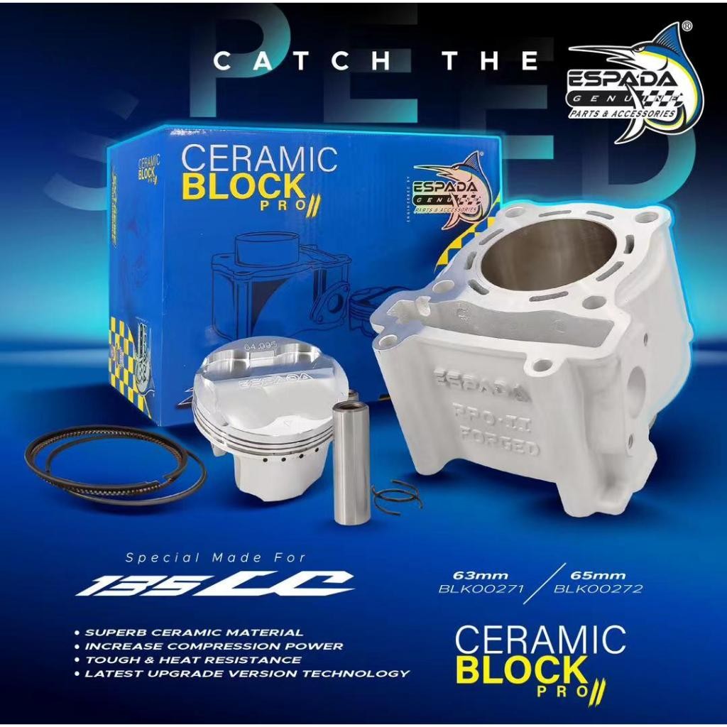 ( BIG WATER JACKET ) PRO-2 ESPADA BLOCK BLOK RACING LC135 LC 135 FJN ...