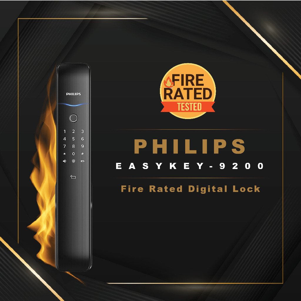 Philips EasyKey 9200 Fire Rated Digital Door Lock | 4 Way ...