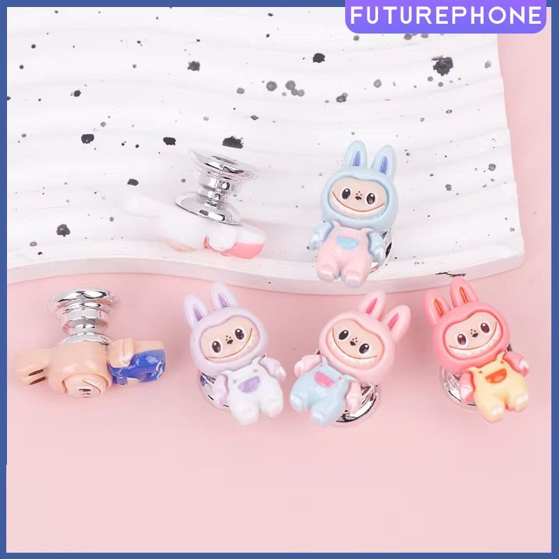 Cartoon Labubu Toilet Press Water Tank Flush Button Toilet Button ...