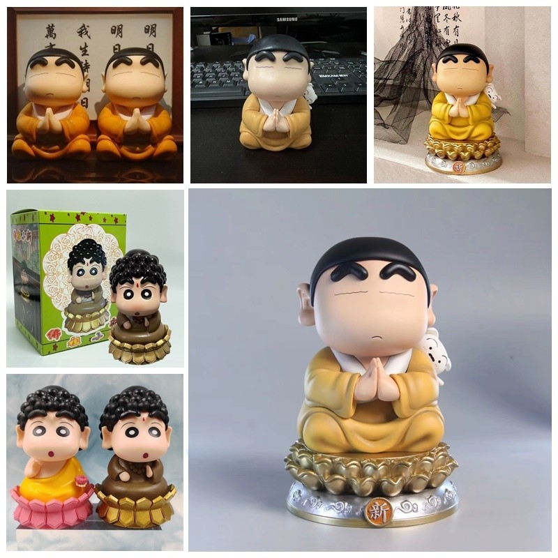 Shin Chan Buddha Ruyi Buddha Lotus Buddha Cute Action Figure Toy ...