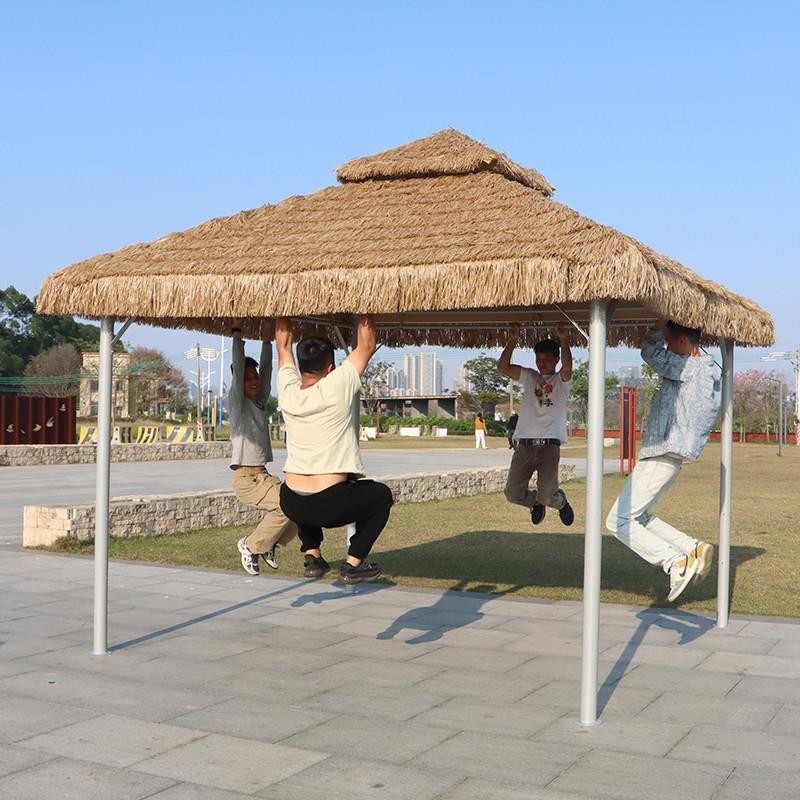 Outdoor Straw Tent Courtyard Farmhouse Straw Sunshade Pavilion Scenic ...