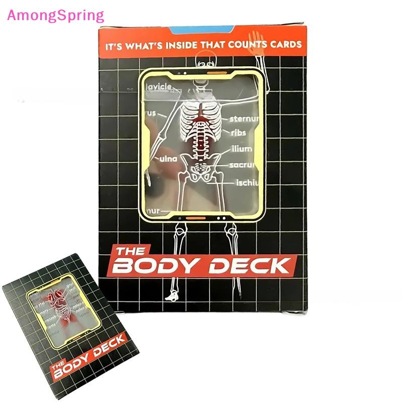 AmongSpring Human Anatomy Playing Cards The Body Deck Funny Transparent ...