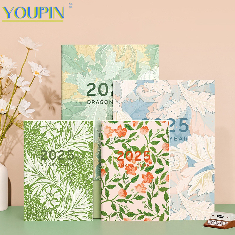 2025 Calendar Planners 365 Days Effeciency Notepad Kawaii Diary ...