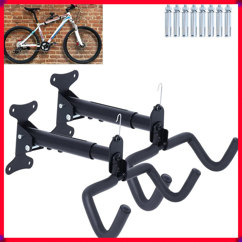 Wall-Mounted Bike Rack Hook Indoor Display Stand Bicycle Rack Hanging ...
