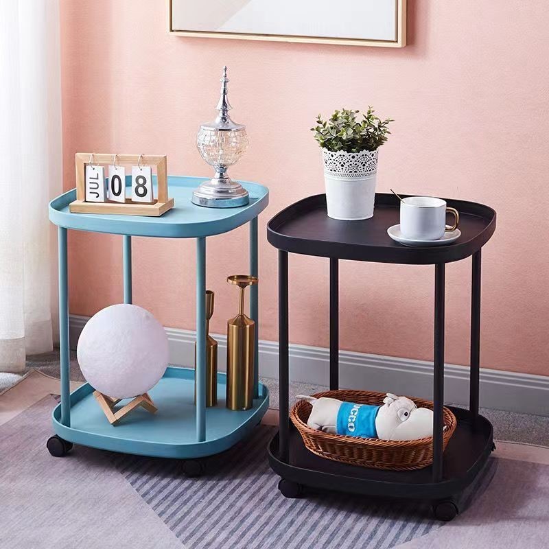 Living Room Movable Multi Tier Side Table Bedroom Simple Storage Cart ...