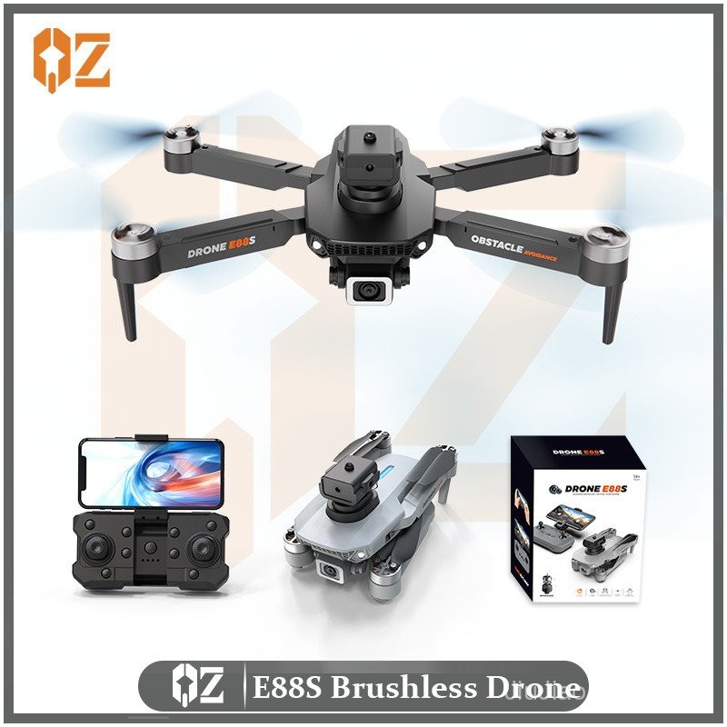 E88S Brushless UAV4K HD Aerial Photography Obstacle Avoidance Four-Axis Aircraft Optical Flow ...