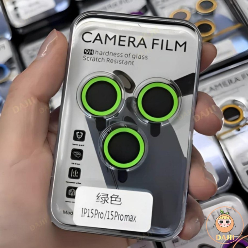 DAJII Full Cover Camera Lens Protector Compatible For iPhone 16 15 14 ...