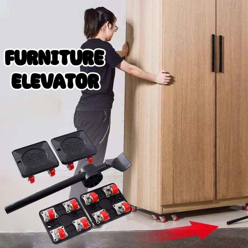 5PCS 1200 lbs Furniture Mover Lifter Cabinet Transport Tools Rolling ...