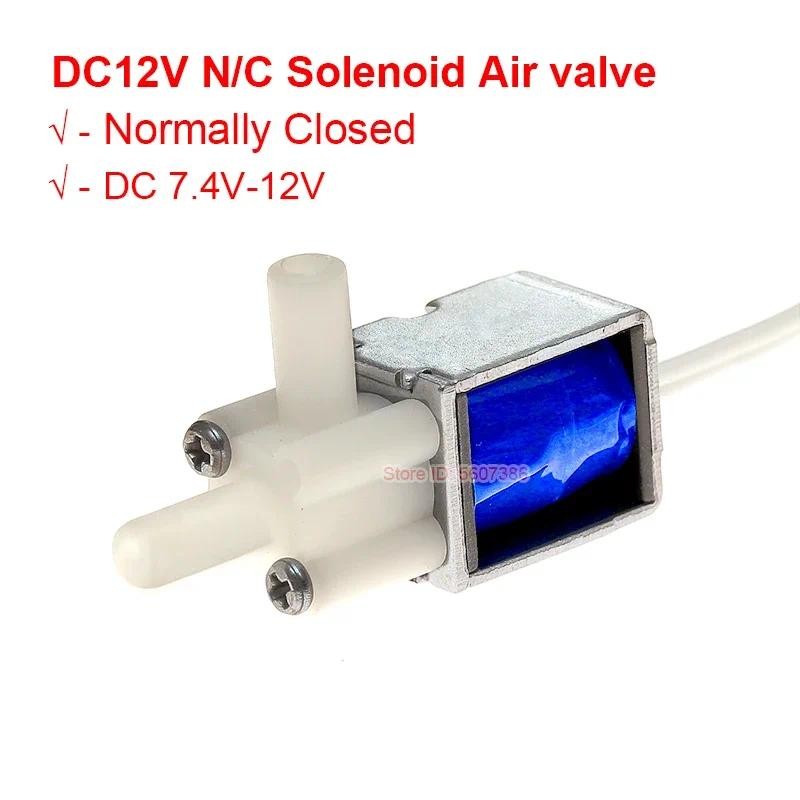 DC 12V Micro Mini Electric Solenoid Valve N/C Normally Closed Electric ...