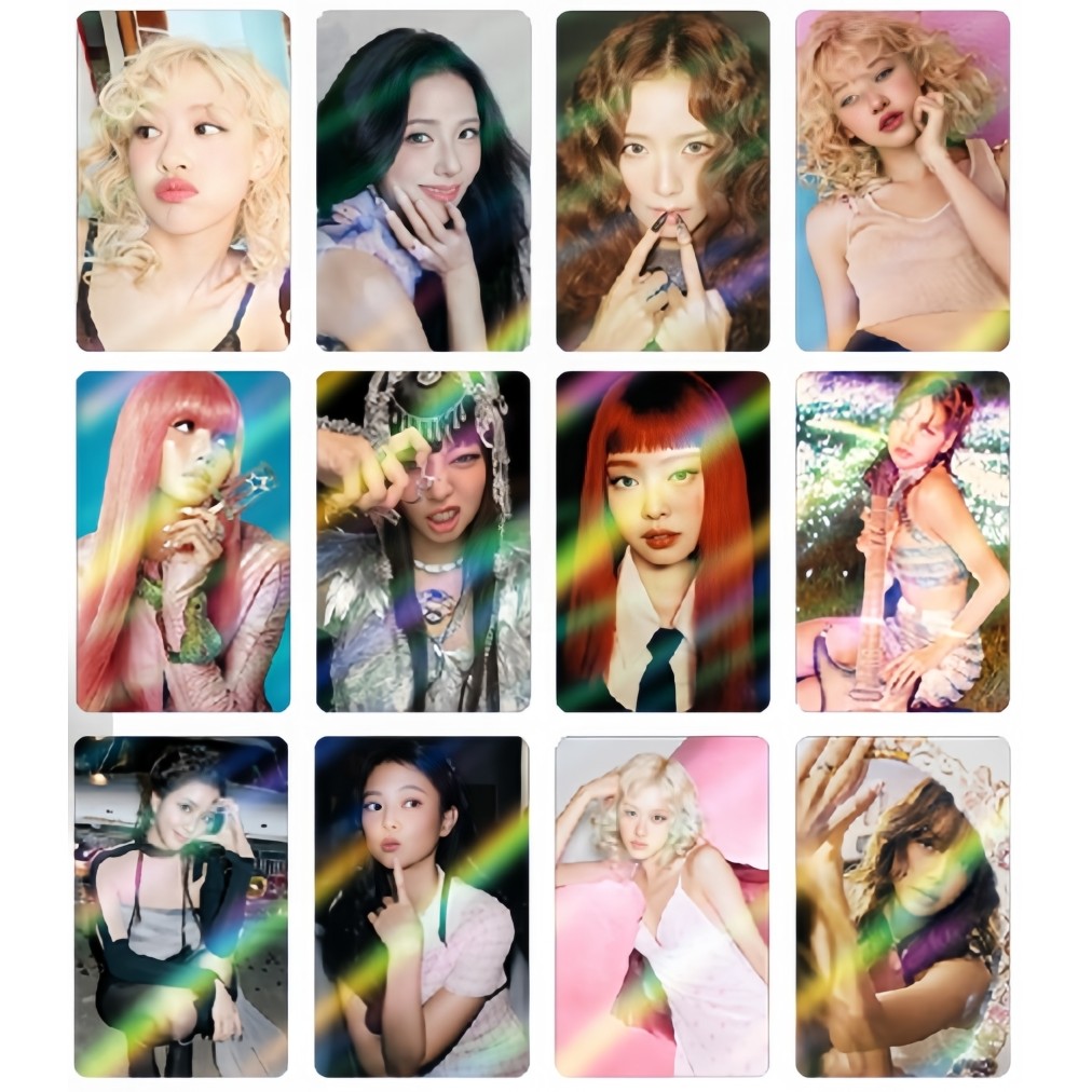 30pcs BP BORN PINK THE ALBUM Laser Hologram Lomo Cards HOLOGRAPHIC ...