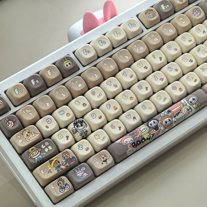 LABUBU Keycap MOA Profile 120+ Keys PBT Dye Sublimation Wooting MAD ...