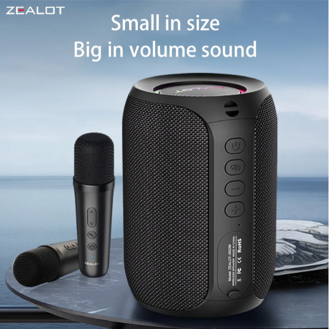 New Zealot S62M Karaoke Machine Portable Bluetooth 5.3 Speaker System ...