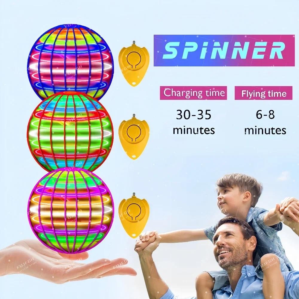 Flying Ball Suspension Color LED Automatic Boomerang Ball Black Tech ...