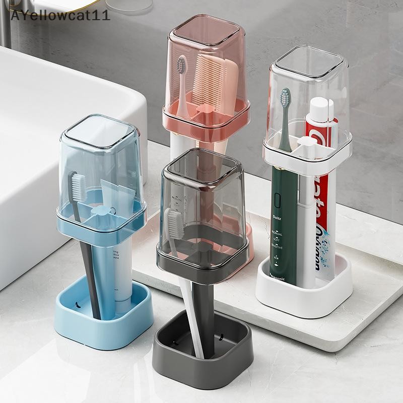 AA Toothbrush Holder Set With Gargle Cup - Couple Storage Organizer ...
