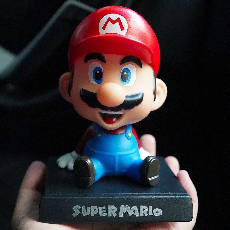 Super Mario Cute Version Shaking Head Marvel Toy Car Home Decor Toys ...