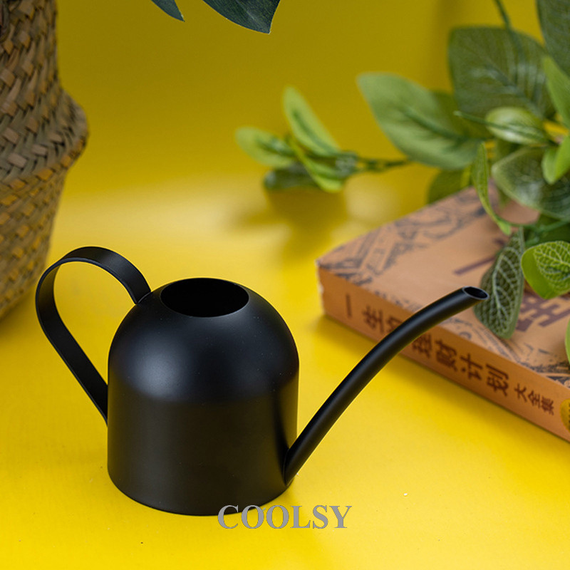 COOLSY 500ML Indoor Outdoor Plant Watering Can Long Mouth Plastic Water ...