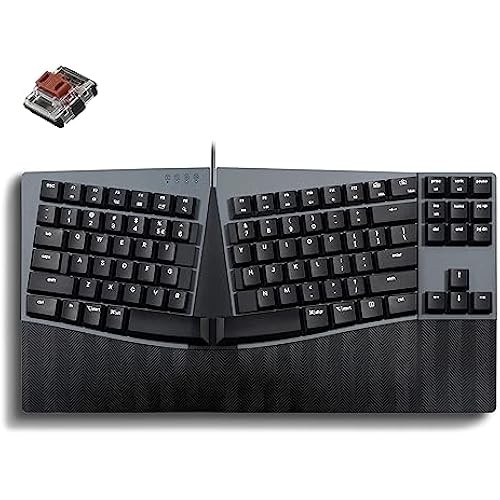 Perixx Px Ergo Mech Ergonomic Keyboard Mechanical Tenkeyless Low ...