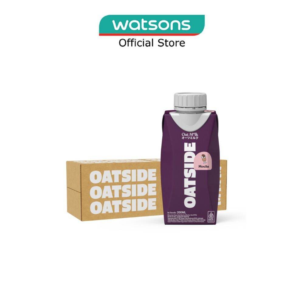OATSIDE Mocha Oat Milk (Dairy Free, Creamy, Zero Added Sugar, Coffee ...