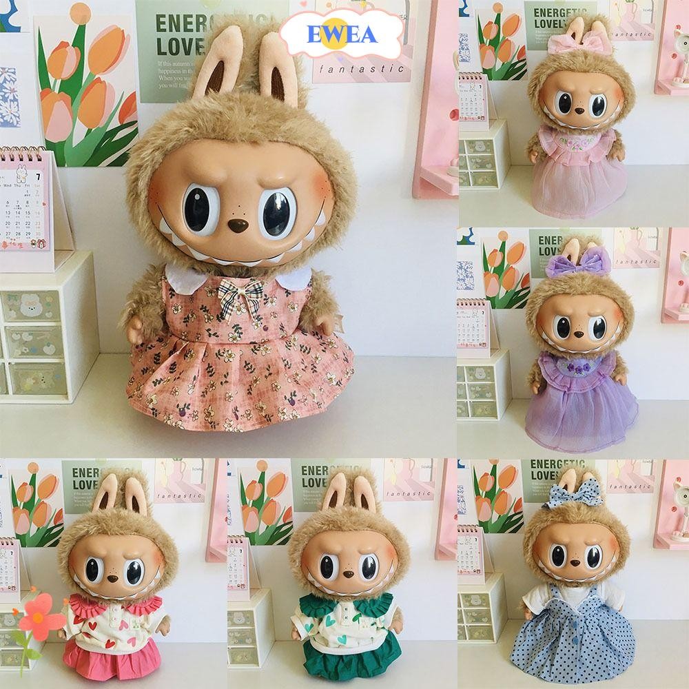 EWEA Labubu Doll Princess Dress, Striped Skirt Doll Tutu Doll Handmade ...
