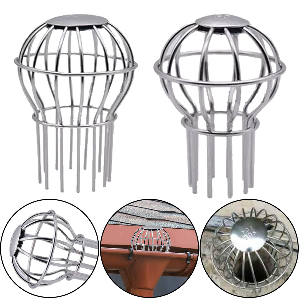 1 PCS Stainless Steel Roof Drain Drainage Ditch Mesh Cover Rain Pipe Cap Balcony Drainage Clog ...