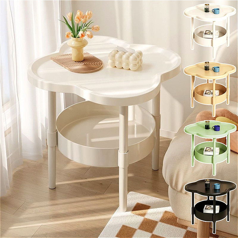 Flower Shaped Tea Table Simple Round Side Table Living Room Double ...