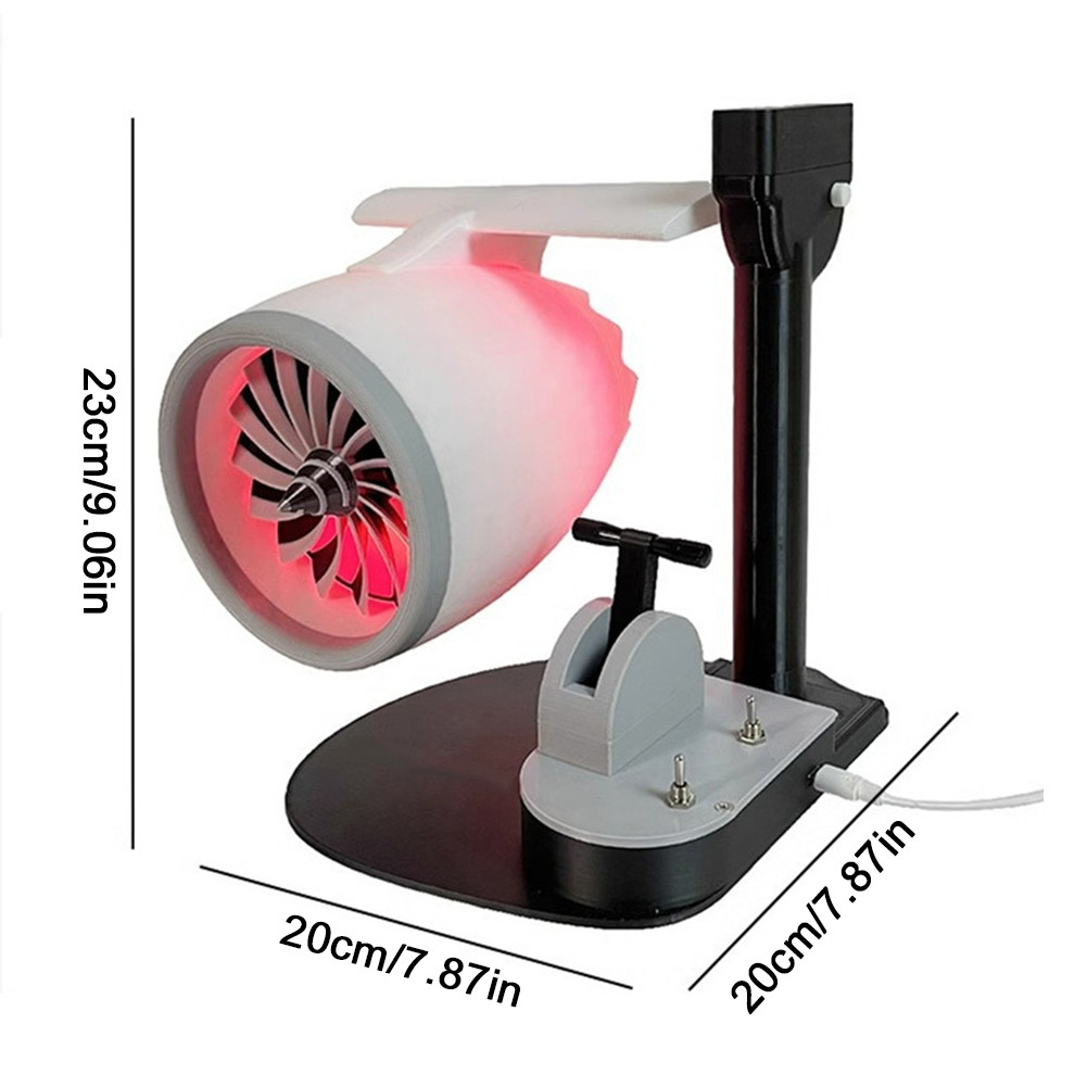 USB Jet Fan Desktop Turbofan Jet Engine Fan with Humidifier and Tail ...
