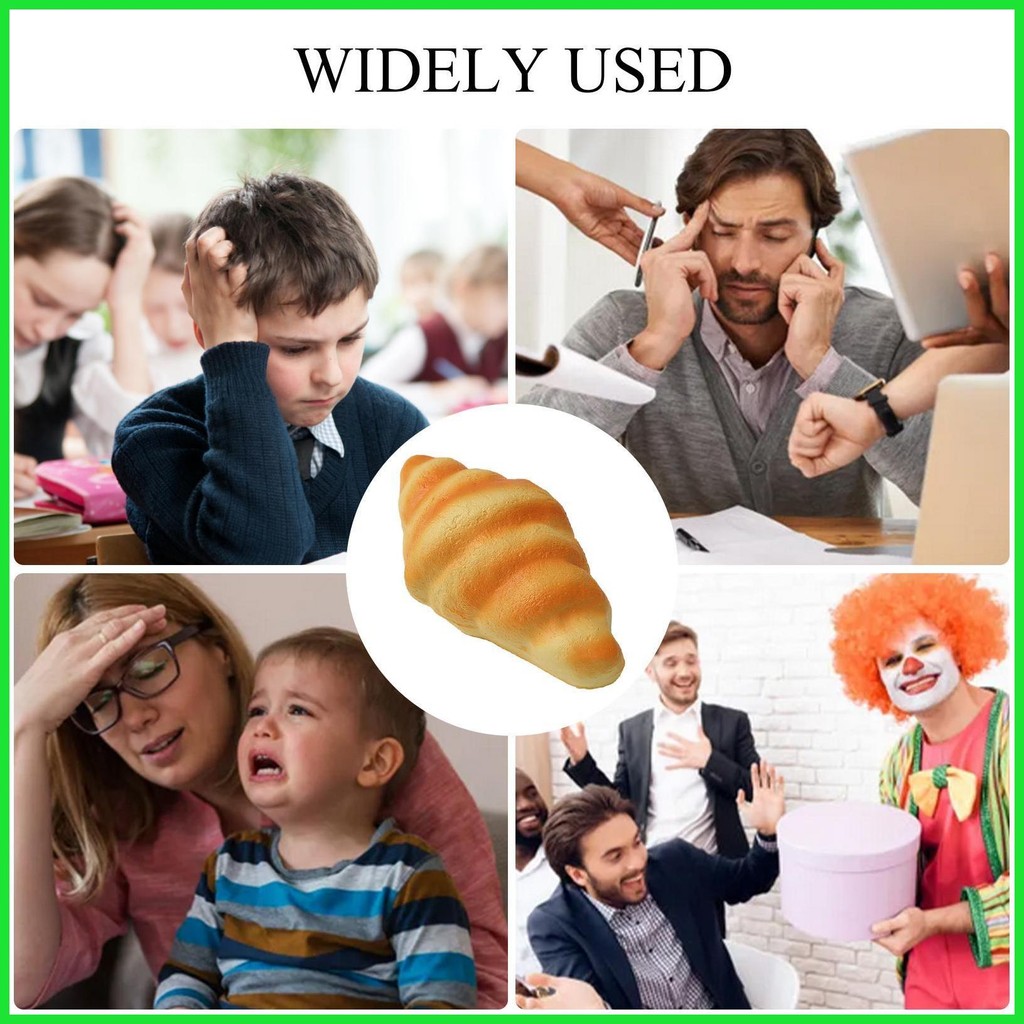 Bread Fidget Stress Toy Simulation Bread Sensory Fidget Squeeze Toy ...