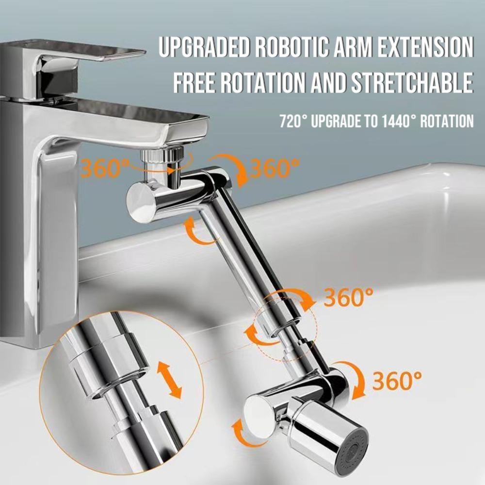 1440° Rotatable Faucet Bubbler, Scalable Water Tap Extension, Splash ...