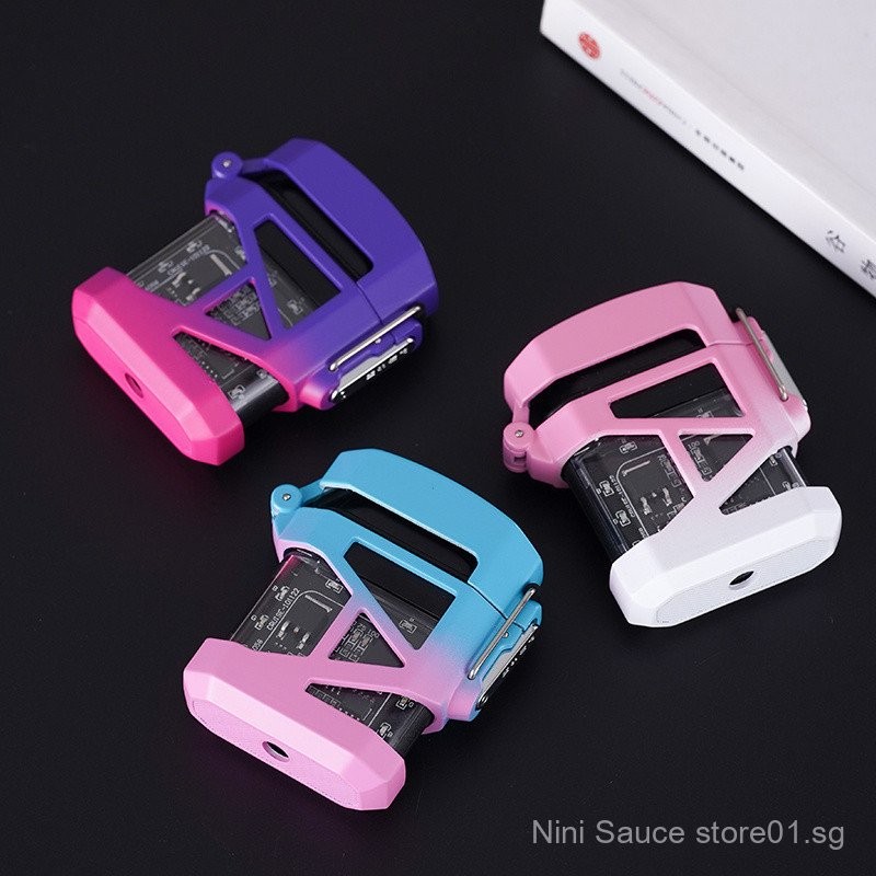 Mecha Hollow Type-c Port Charging Windproof Trendy Transparent Movement ...
