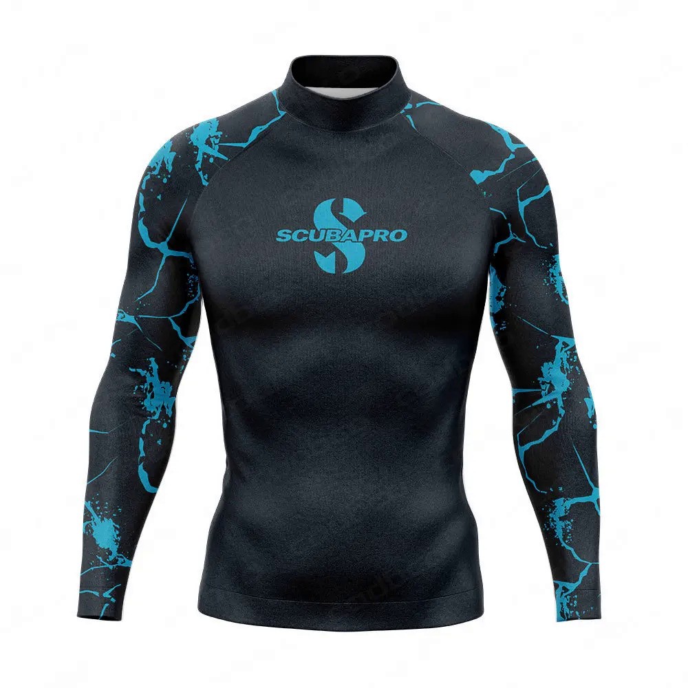 NEW IN SCUBAPRO Men's Long Sleeve Rash Guard Swim Shirt Uv Sun ...
