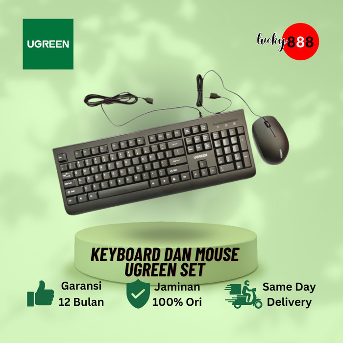 Ugreen Wired Keyboard & Mouse Package Set 1200dpi 90861 (MK120 ...